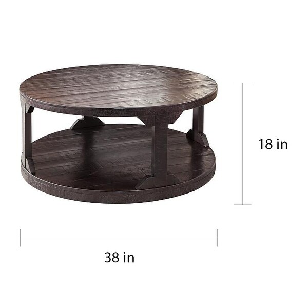 Rogness Casual Rustic Brown Coffee Table Bed Bath Beyond 20727090