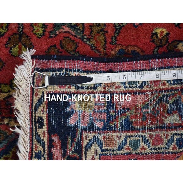 Hand Knotted Red Persian with Wool Oriental Rug (3' x 20'5") - 3' x 20 ...