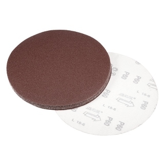 10Pcs 8.86 Inch Hook and Loop Sanding Disc 60 Grits Flocking Sandpaper ...