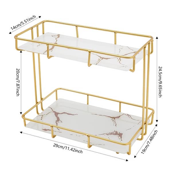 2-Tier Bathroom Organizer Countertop Storage - Bed Bath & Beyond - 42408730