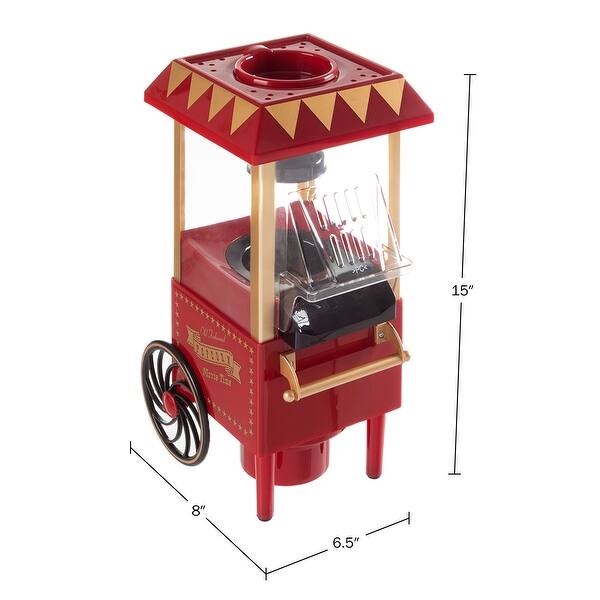 Air Popper Popcorn Maker – Vintage-Style Countertop Popper Machine with ...