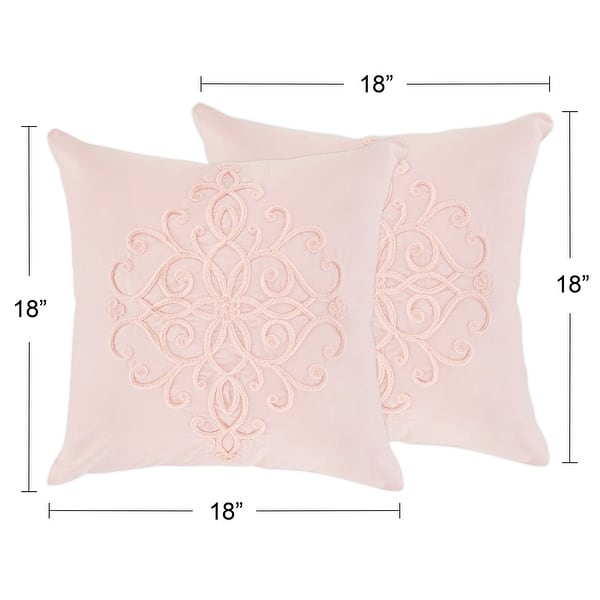 Pink Boho Bohemian 18in Decorative Accent Throw Pillows (Set of 2 ...