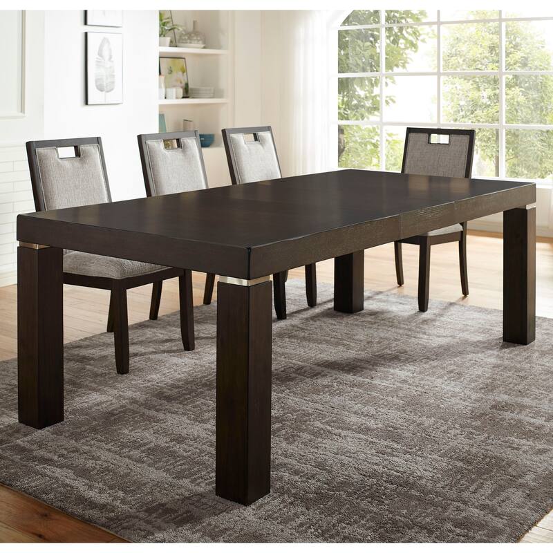 Furniture of America Mair Rustic Dark Walnut 88-inch Wood Dining Table ...