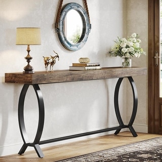 Console Foyer Table for Entryway, 70.87-Inch Narrow Long Entryway Entry ...