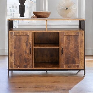 Sideboard with Open Shelves and Anti Tipping Kit - N/A - Bed Bath ...