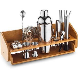 20-Piece Bar Accessories Set Look Like A Pro Cocktail Shaker - Bed Bath ...