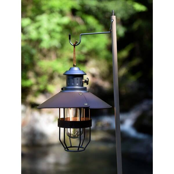 grey lantern lamp