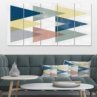 Designart "Geometrical Composition Triangles II" Modern & Transitional ...