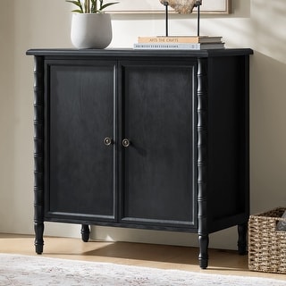 HULALA HOME Carol Transitional Curved 32"Tall 2-Door Cabinet - Bed Bath ...