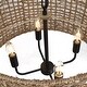 4-Light Bohemian Pendant Rattan Island Chandeliers for Dining Room ...