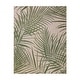 Gertmenian Paseo Paume Green Casual Palm Leaf Flatweave Indoor/ Outdoor Area Rug - Bed Bath ...