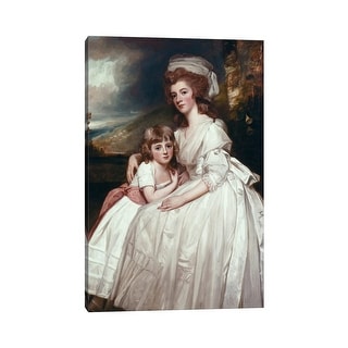 iCanvas "Portrait Of Mrs. Richard Pryce Corbet And Her Daughter, 1783 ...