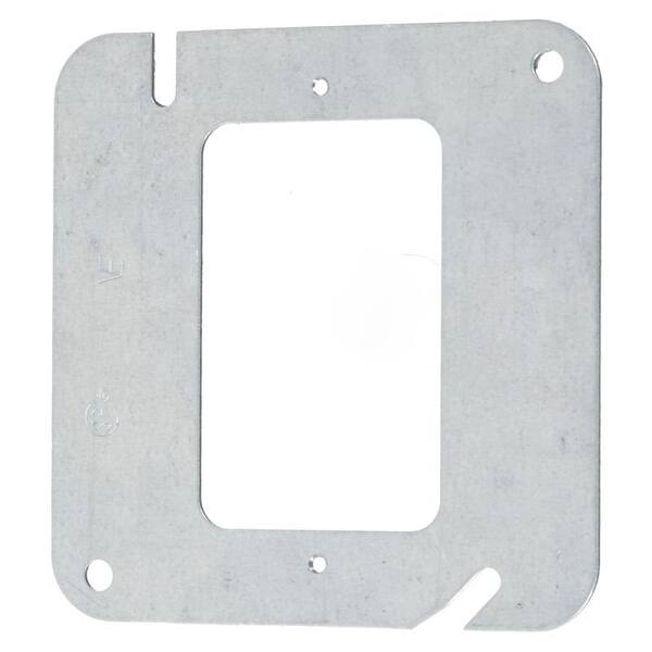 4 in.Square Galvanized Steel Box Cover in Galvanized Steel American ...