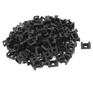 125 Pcs Black Plastic Wire Bundle Cable Tie Mount Saddle Cradle - Bed ...
