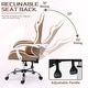 Cute Gaming Chair with Cat Paw Lumbar Cushion and Cat Ears, Ergonomic ...