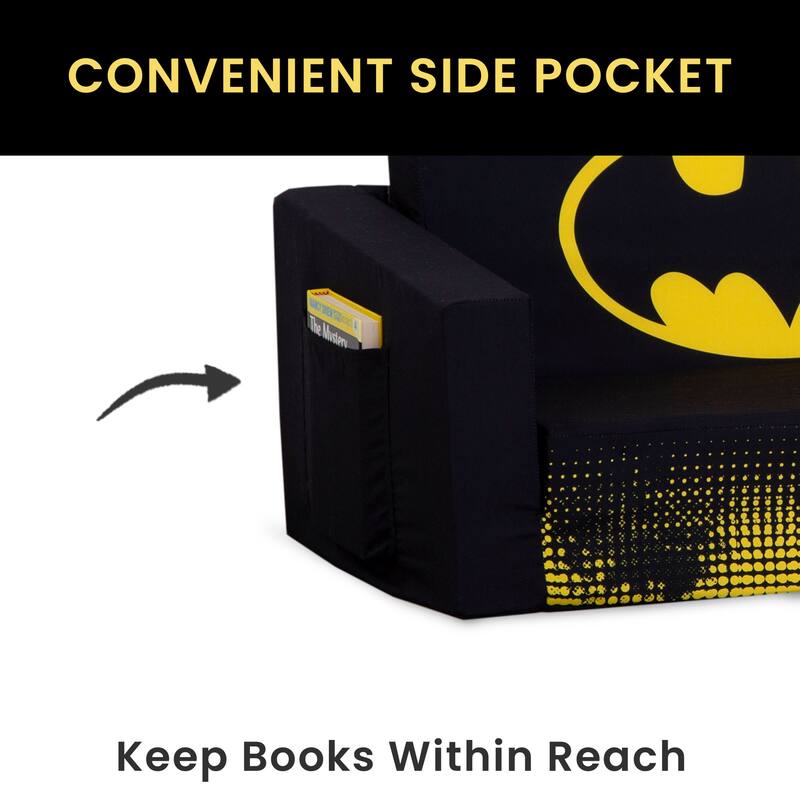 Batman Cozee Flip-Out Sofa - 2-in-1 Convertible Sofa to Lounger for ...