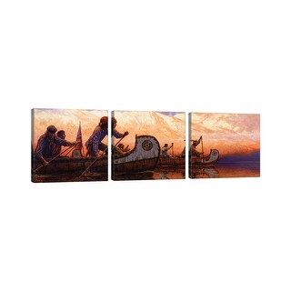 iCanvas "The Voyageurs" by Joe Velazquez 3-Piece Canvas Wall Art Set ...