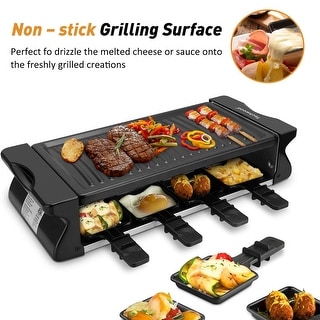 Electric Raclette Grill Raclette Party Grill Adjustable Temperature ...