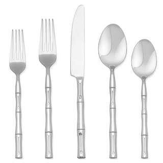 Hampton Signature™ Bamboo - 20 Piece Flatware Set, Service for 4 ...