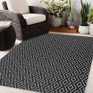 INCA TRIBAL BW Outdoor Rug By Becky Bailey - Bed Bath & Beyond - 34347894
