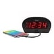 Equity by La Crosse 0.9 In. Red LED alarm clock with USB port - Bed ...