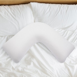 Cheer Collection Premium V Shaped Memory Foam Pillow - Bed Bath ...