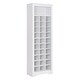 Modern Shoe Cubby Console with 30 Compartments, Multi-functional Rack ...