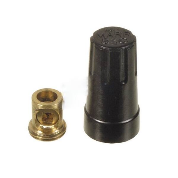 Black Plastic Set-Screw Wire Connector American Imaginations - Bed Bath ...