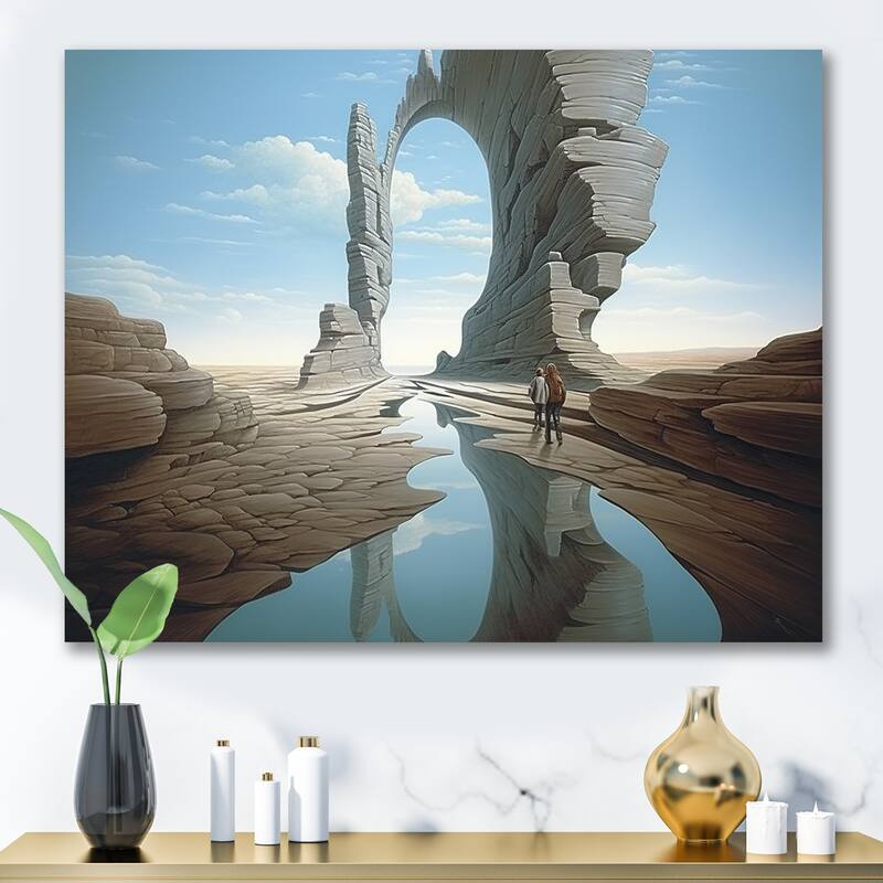 Designart "River Into Surreal Fantasies Exploration III" Surrealism ...