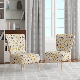 Designart "Mcm Minimalist Revival" Upholstered Geometric Accent Chair ...