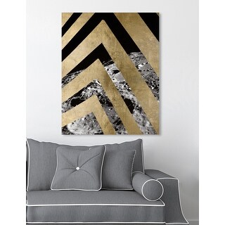 Oliver Gal 'Moon Perspective' Abstract Wall Art Canvas Print - Gold ...