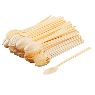 Plastic Long-handled Disposable Jelly Soup Dessert Pudding Spoons ...
