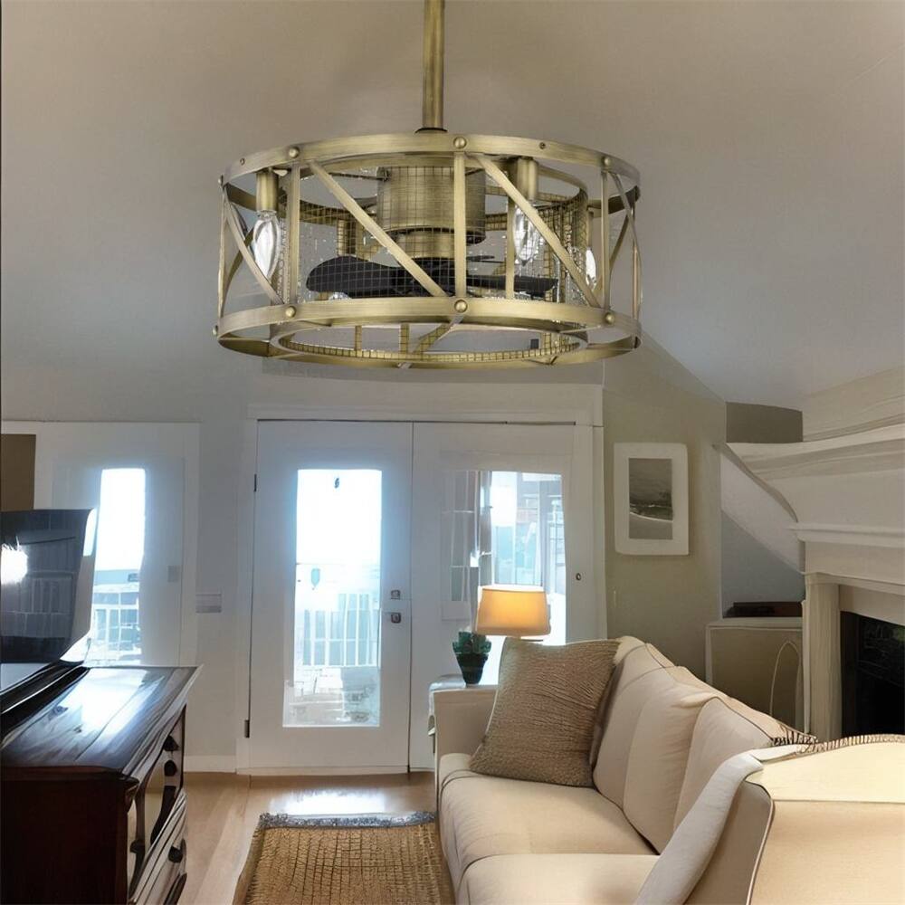 Small Size Decorate Ceiling Fan Light - N/A - Bed Bath & Beyond - 38403476