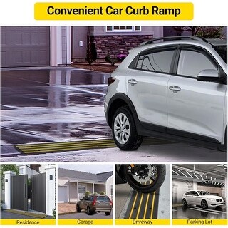 Rubber Driveway Curb Ramp for Drainage, Driveway Thresholds - Bed Bath ...