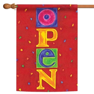 'Open' Outdoor House Flag 40" x 28" - Bed Bath & Beyond - 36402485