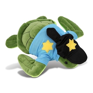 DolliBu Sea Turtle Police Officer Plush Toy with Cop Uniform and Cap ...