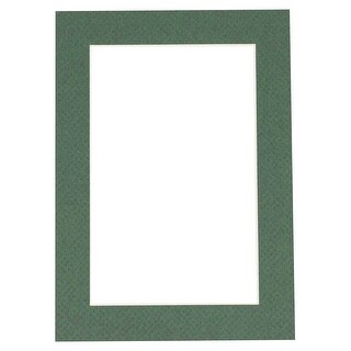 9x11 Mat Bevel Cut for 5.5x8.5 Photos - Acid Free Hunter Green Precut ...