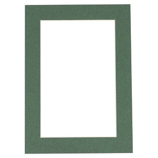 9x12 Mat Bevel Cut for 5.5x8.5 Photos - Acid Free Hunter Green Precut ...