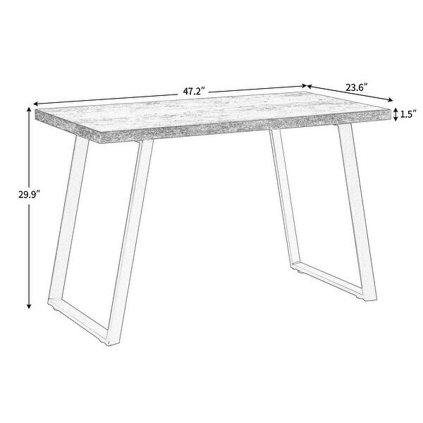 Computer Desk With Metal Frame - Bed Bath & Beyond - 35684928