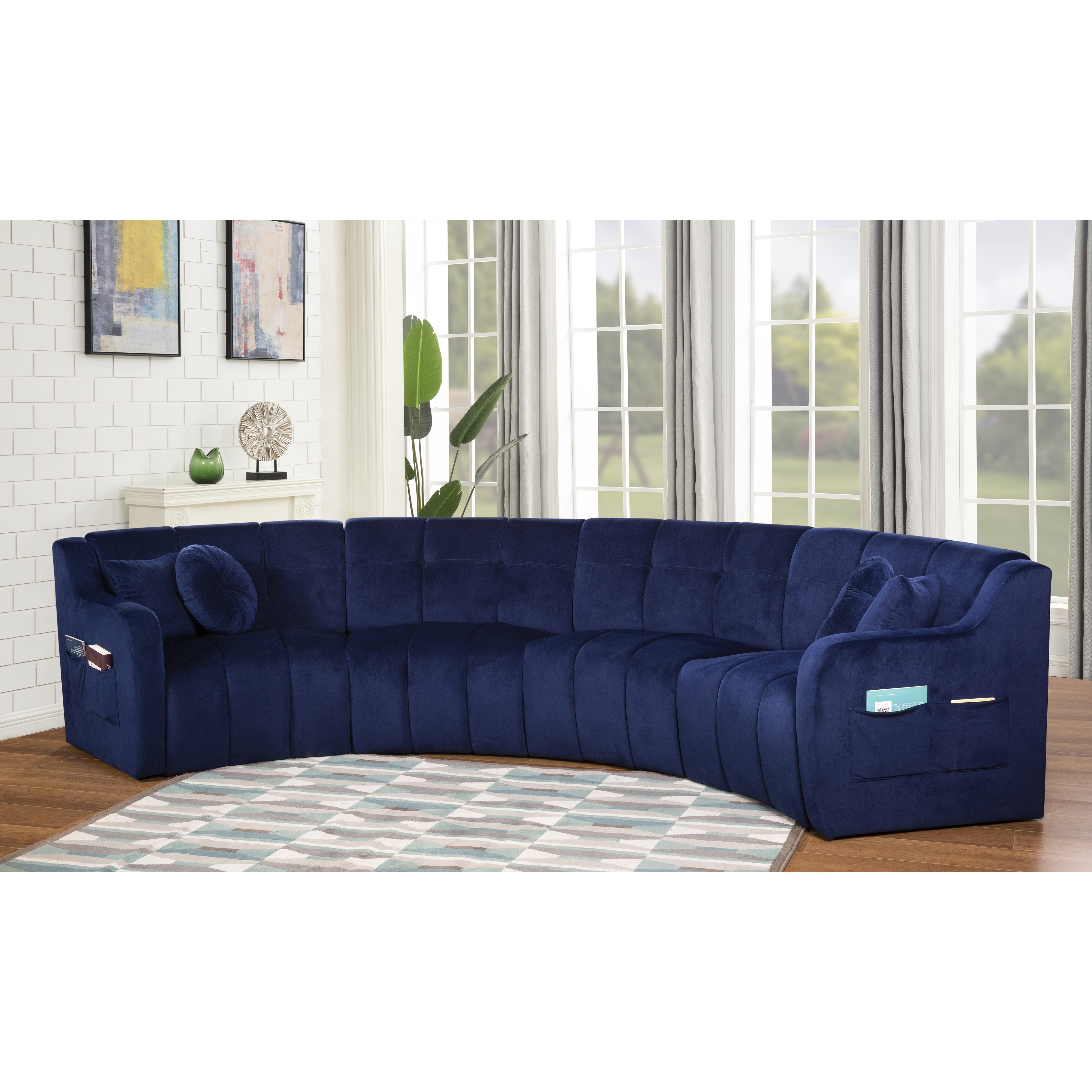 round back corner sofa