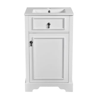 20-Inch Bathroom Vanity with Ceramic Sink, - Bed Bath & Beyond - 42329616