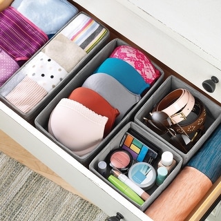 Whitmor Drawer Organizers - Gray - Set of 4 - Bed Bath & Beyond - 40585522