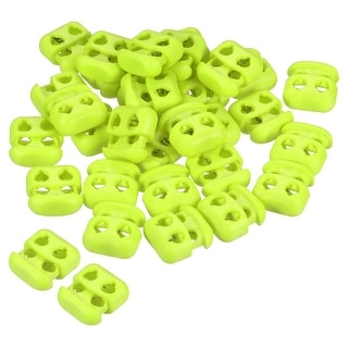 Cord Locks, 30 Pack Oval Spring Toggle Stopper, Bright Green - Bright ...