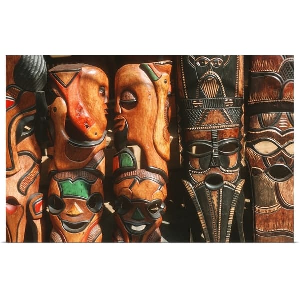 "African wooden-craft carvings, Mpumalanga Province, South Africa ...