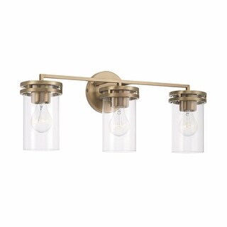 Fuller 3-light Bath/ Vanity Fixture w/ Clear Glass - Bed Bath & Beyond ...