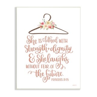 Stupell Proverbs Verse Uplifting Religious Calligraphy Floral Design ...