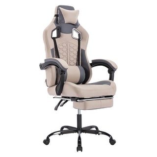 Gaming Chair with Massage,Ergonomic PC Gaming Chair with Footrest ...