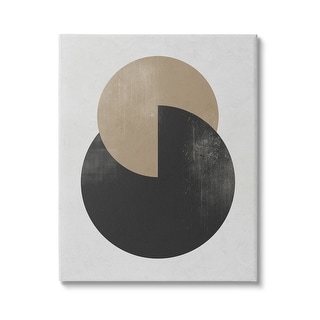 Stupell Neutral Circles Overlapping Canvas Wall Art Design by Ros ...