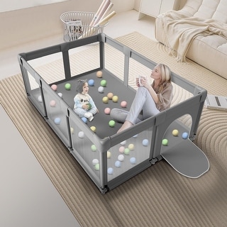 Large Baby Playpen for Toddlers, 74" ×50", Baby Play Yards, Safety Baby ...