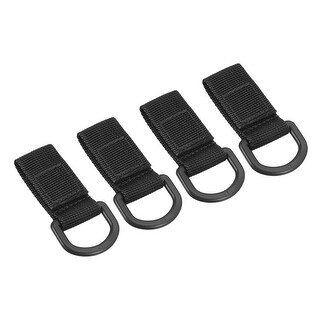 Belt Keeper Key Chain, 4Pcs D Type Thickening Nylon Strap Key Chain Hook, Black - Bed Bath ...